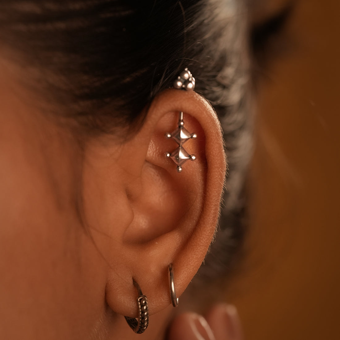 92.5 Silver Bugadi Earrings | Traditional Jewellery | MohabyGeetanjali