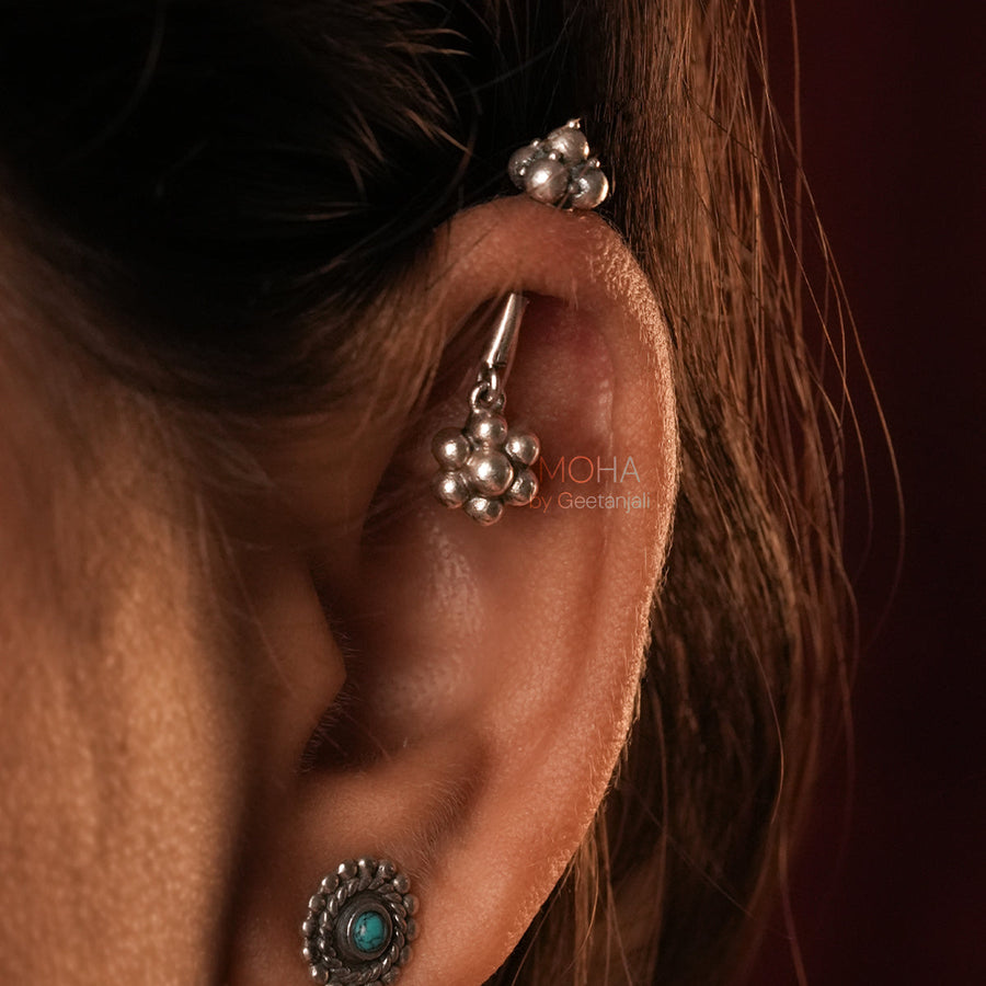 92.5 Silver Bugadi Earrings | Traditional Jewellery | MohabyGeetanjali