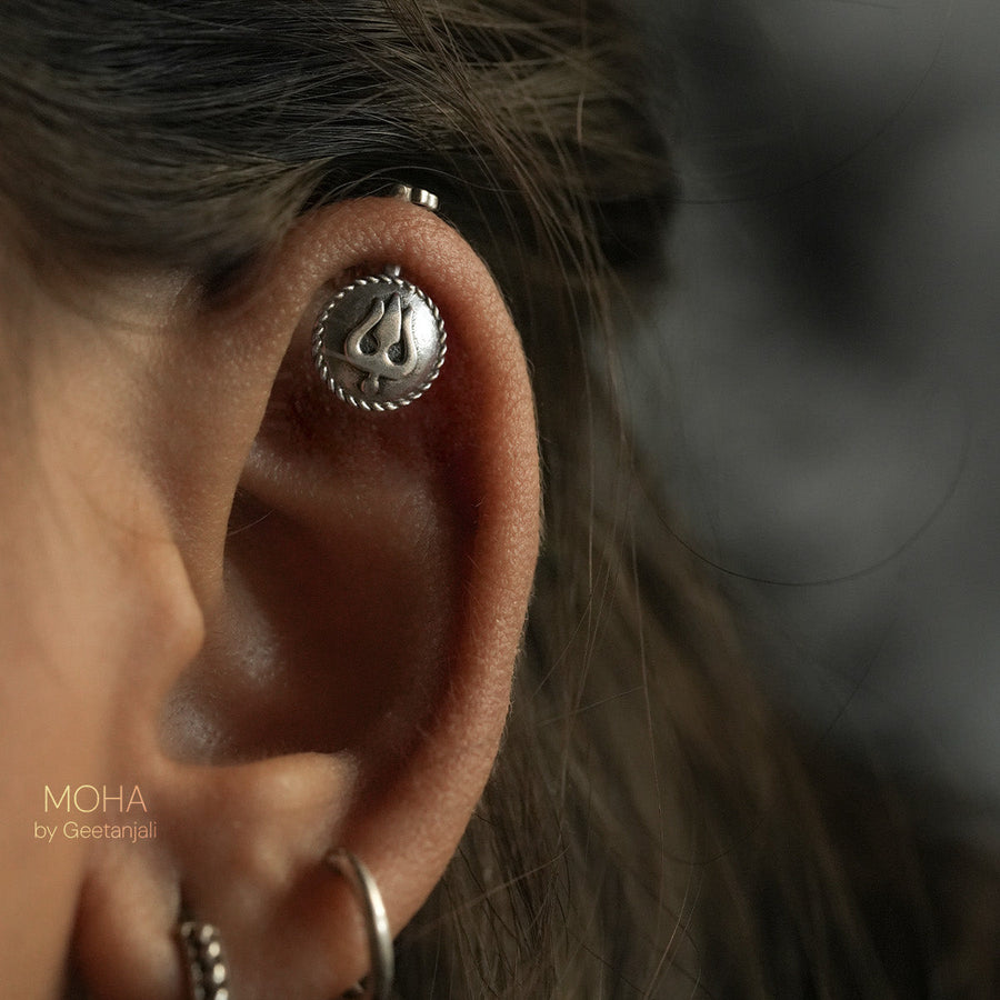 Silver Bugadi – Maharashtrian Heritage in Stud Design