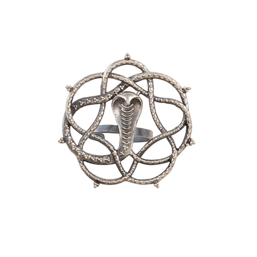 Buy Vasuki Silver Finger Ring by MOHA Online by MOHA